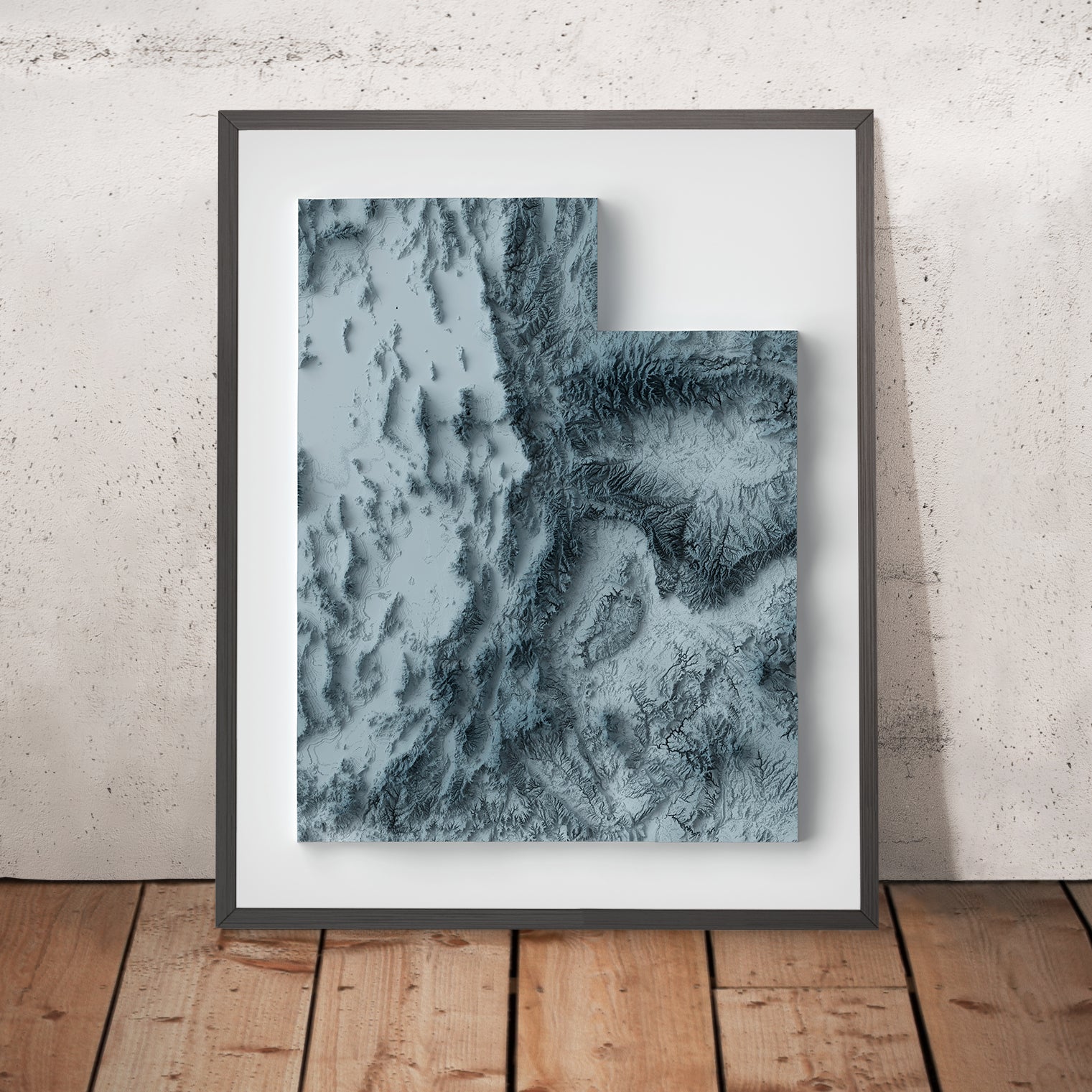 Utah Topographic 3D Relief Map – The Unique Maps Co.