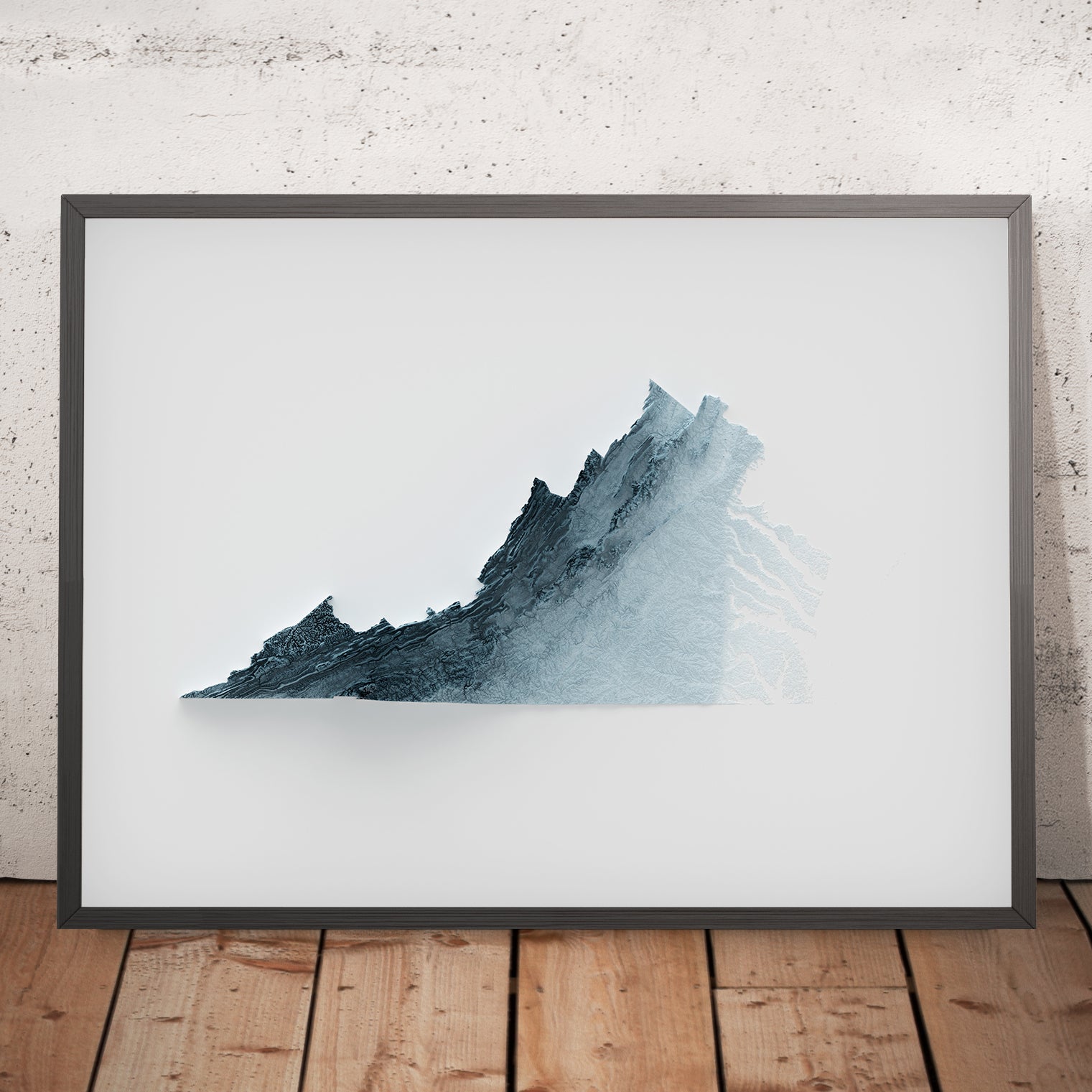 Virginia Topographic 3D Relief Map – The Unique Maps Co.