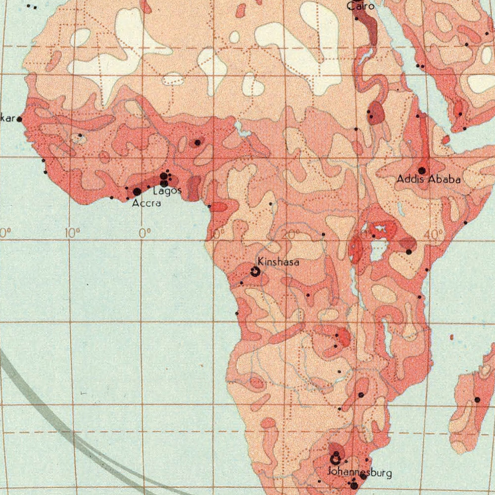 Old Infographic Map of World Population Density, 1967: Emigration Visu ...